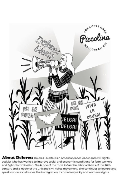 21 fabulous, famous women coloring pages for Women's History Month