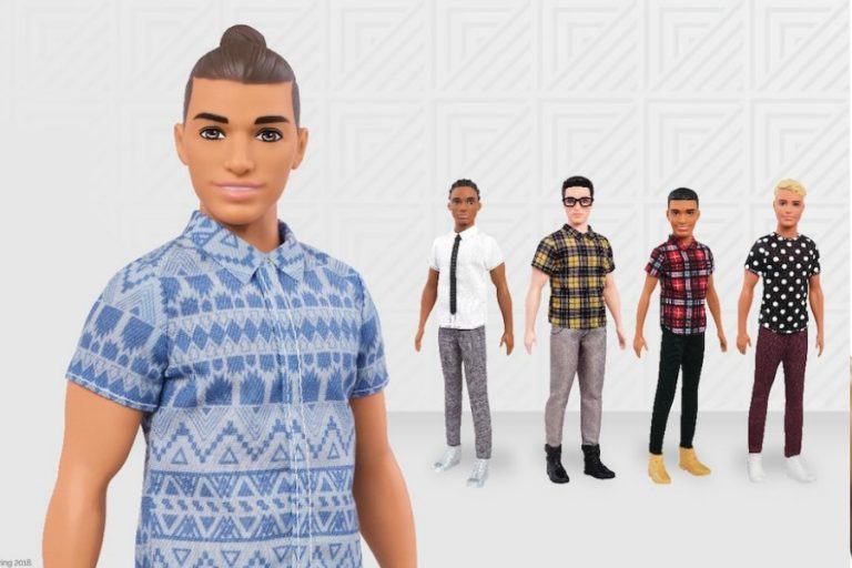 The new Ken dolls are here. And yes, that's a man bun.