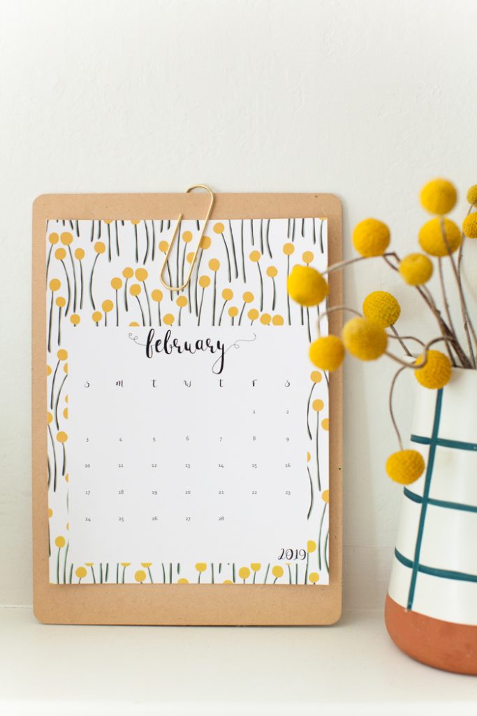 8 fun, free printable calendars to keep you organized in 2019
