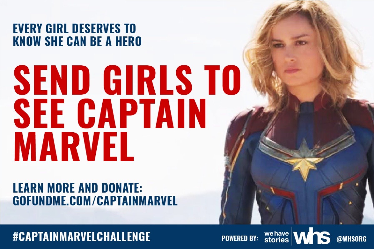 The #CaptainMarvelChallenge: Can you help send girls to see a badass ...