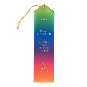 These very funny award ribbons honor all your dubious achievements