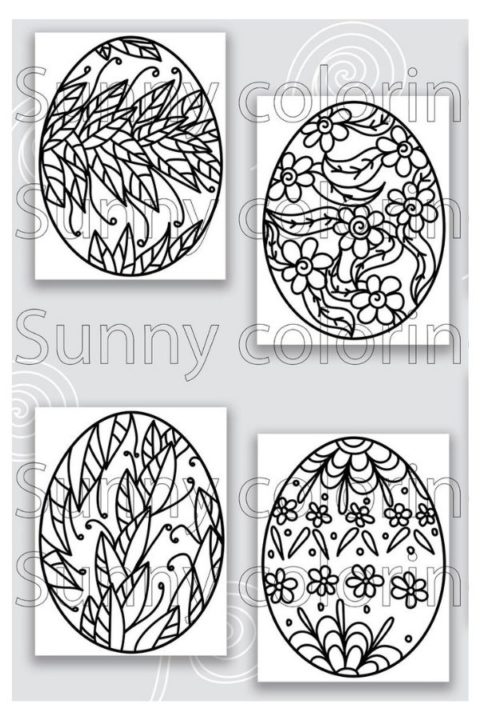 Beautiful, authentic Ukrainian Easter egg coloring pages that help ...