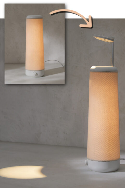 The beautiful Nightside table lamp is a marriage-saver